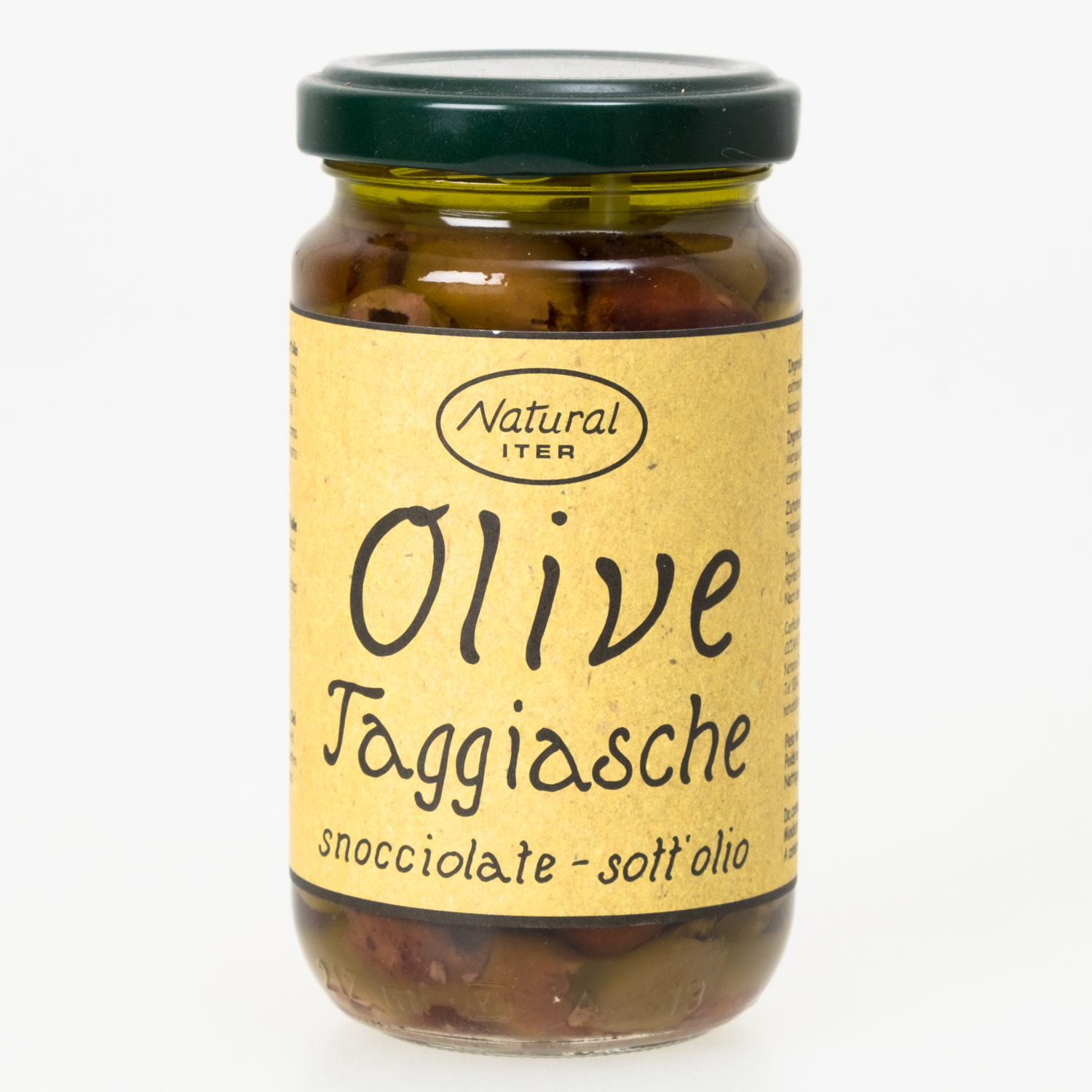 Oliven, entsteint in Oel Taggiasca 180g - schwarzenbach.ch