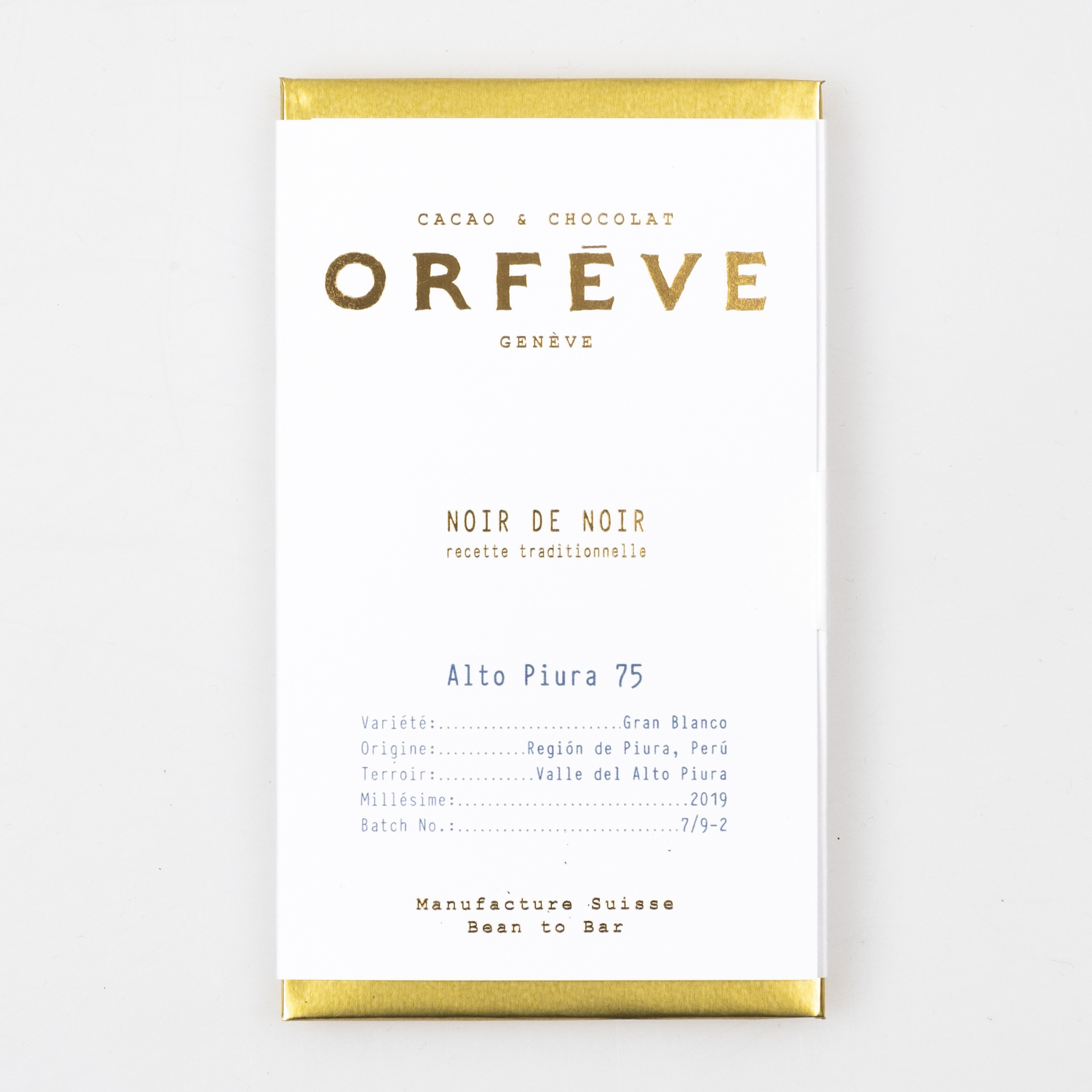 Orfève Peru Gran Blanco Alto Piura 75%, 70g - schwarzenbach.ch