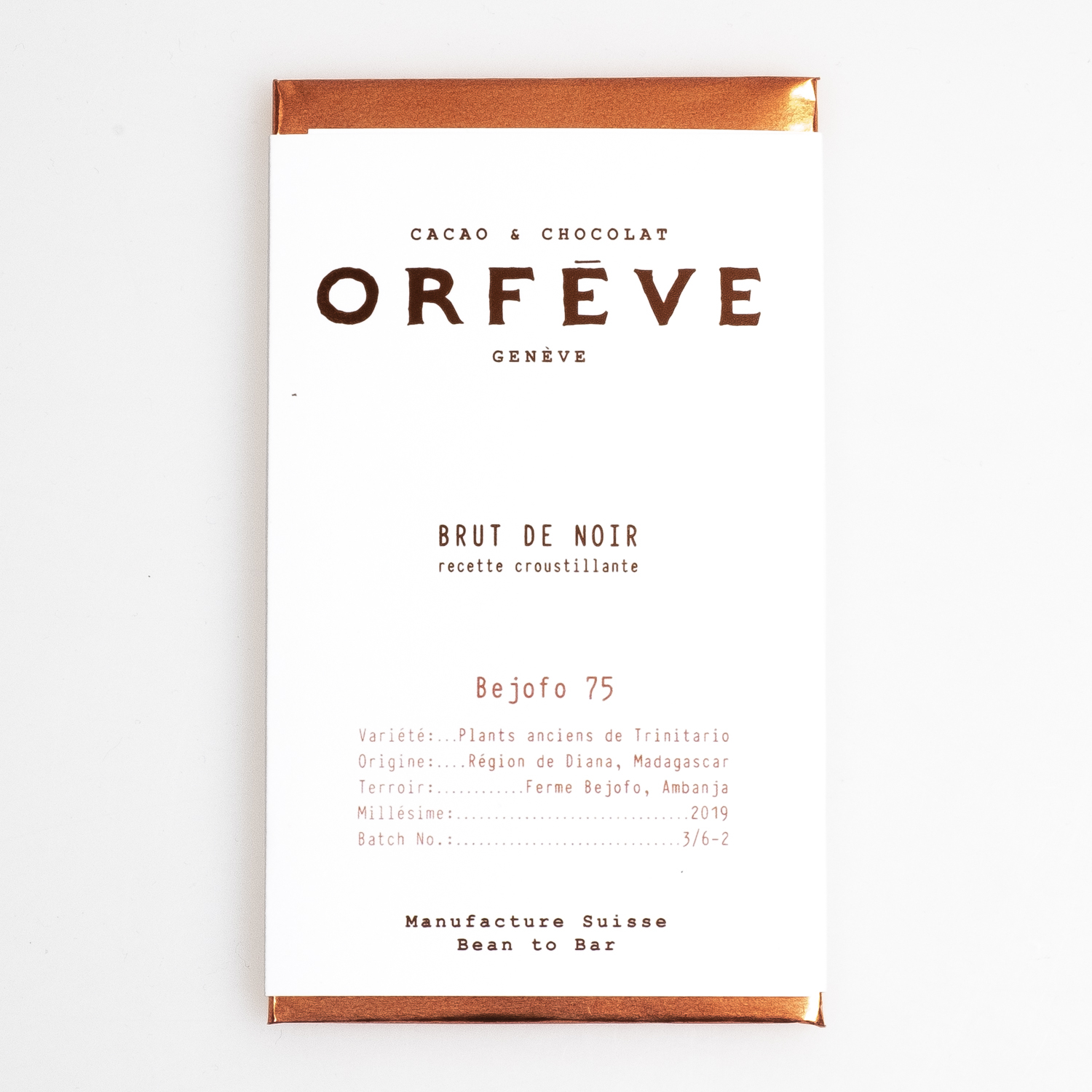Orfève Madagaskar Bejofo Brut 75%, 70g - schwarzenbach.ch
