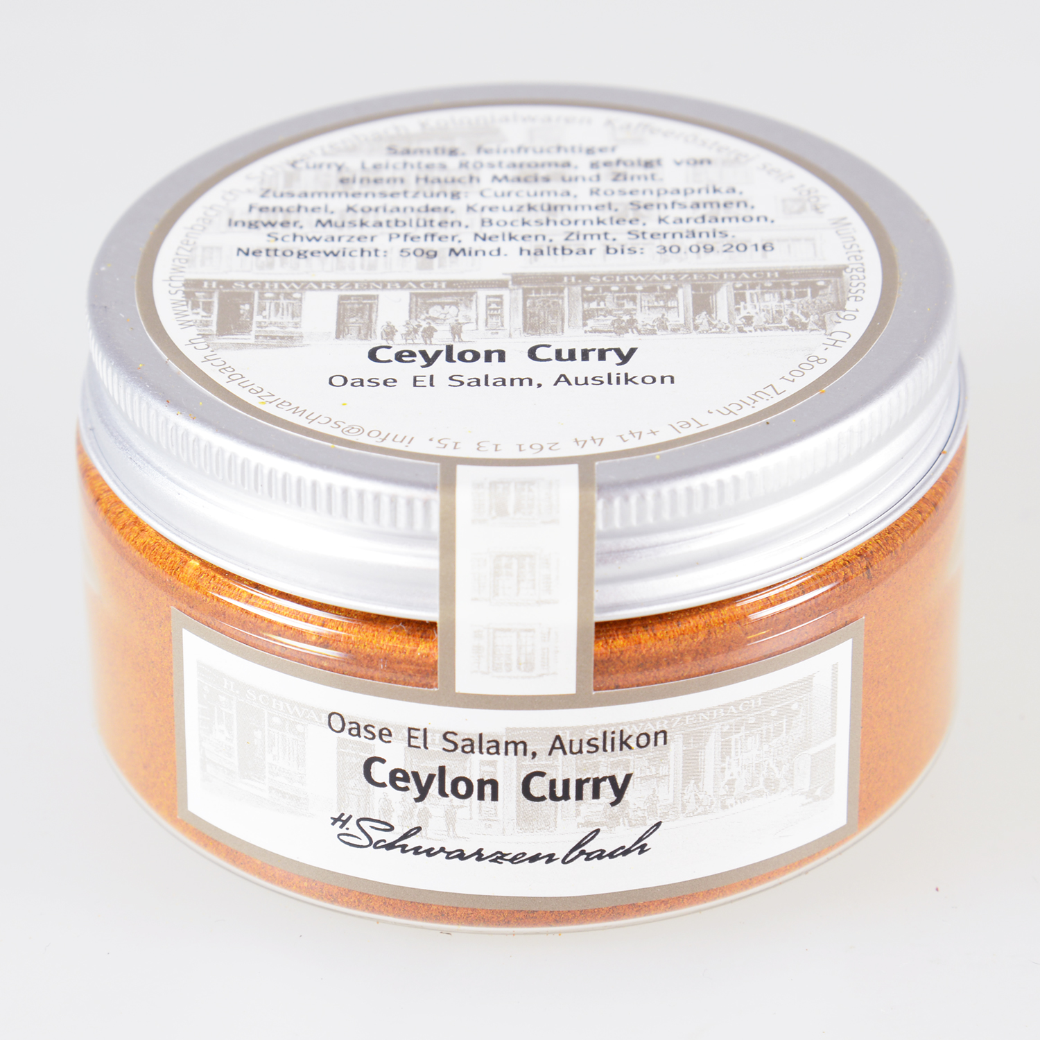 Curry Ceylon 50g - schwarzenbach.ch
