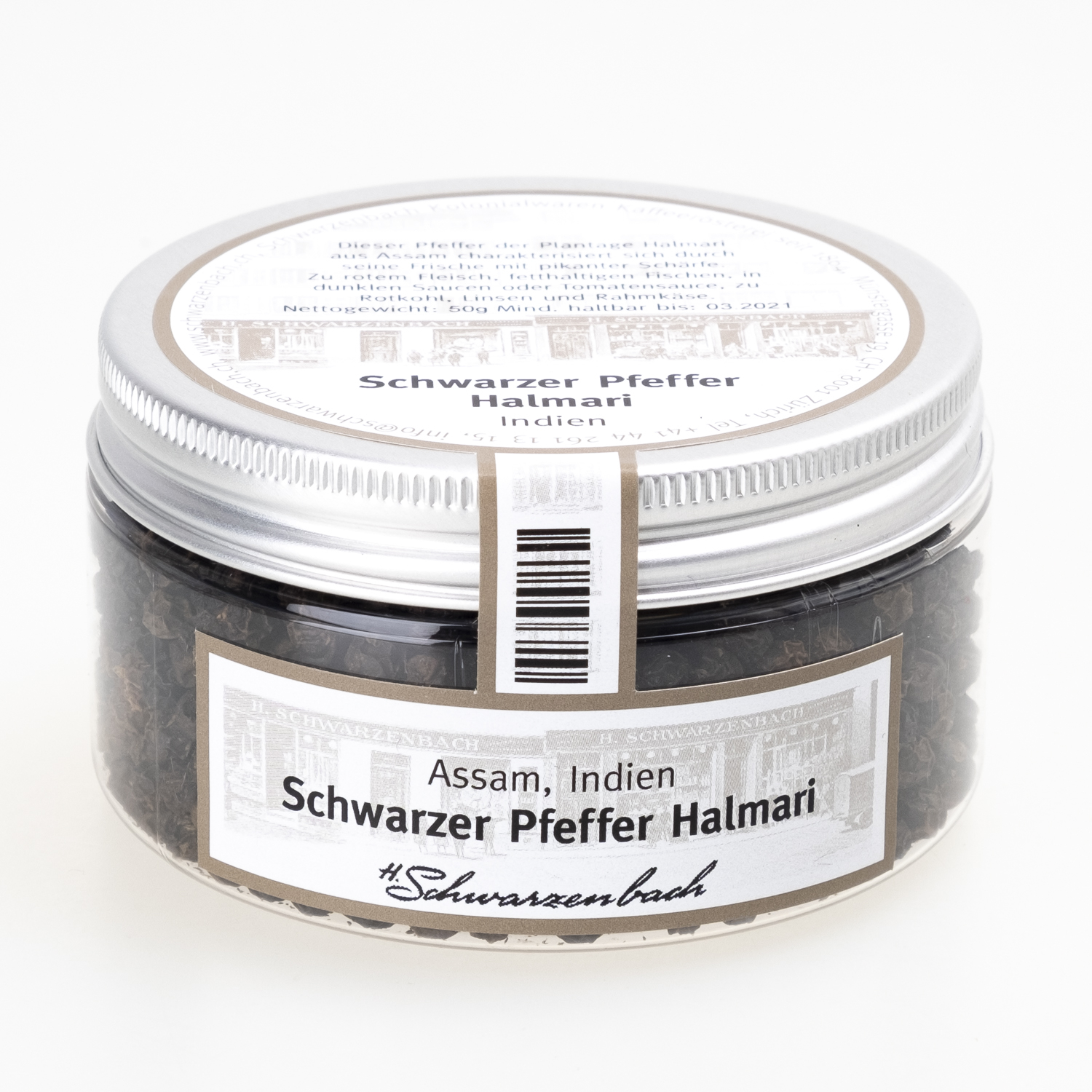 Pfeffer schwarz, Plantage Halmari 50g - schwarzenbach.ch