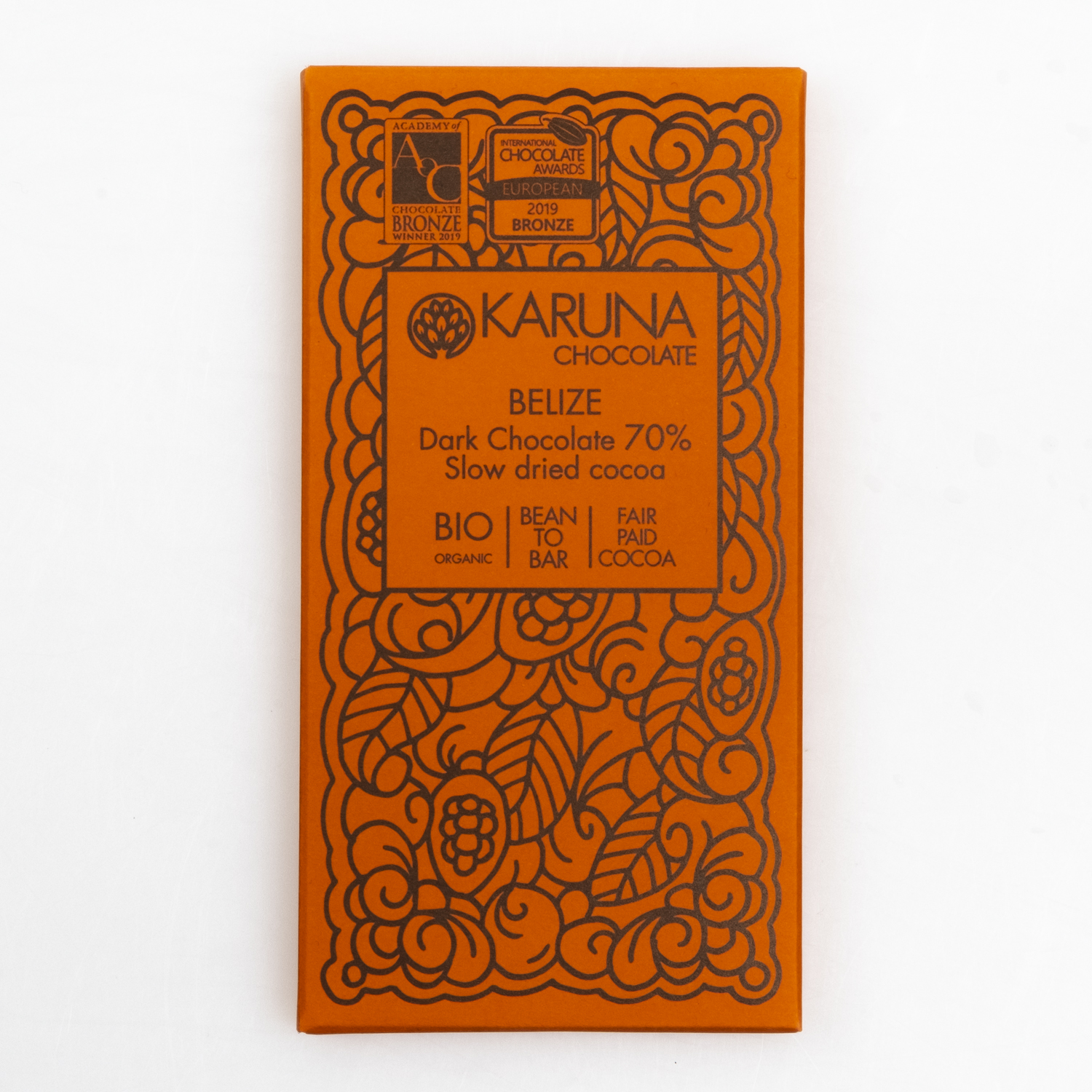 Karuna Belize 70% bio, slow dried 60g - schwarzenbach.ch