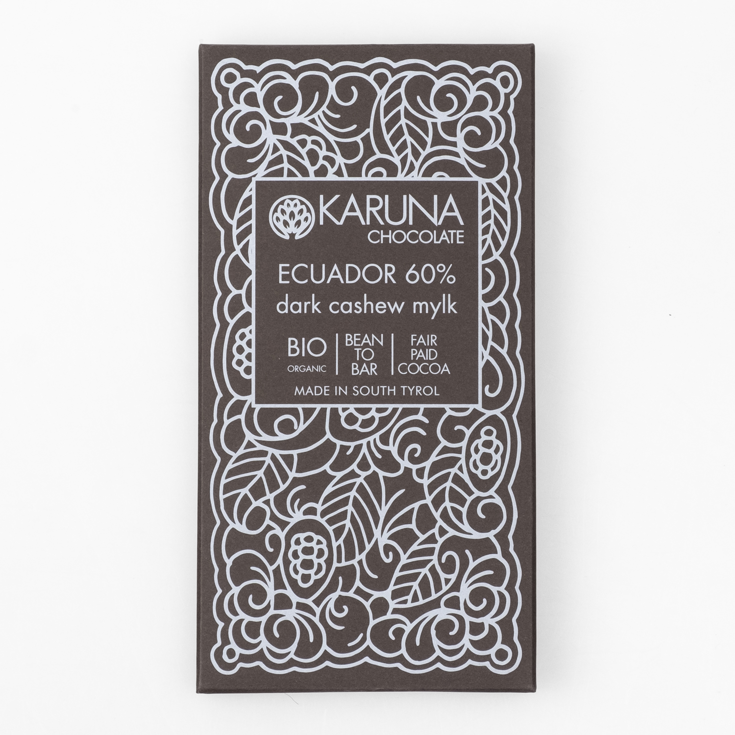 Karuna Ecuador Cashew-Milk 60% bio, 60g - schwarzenbach.ch