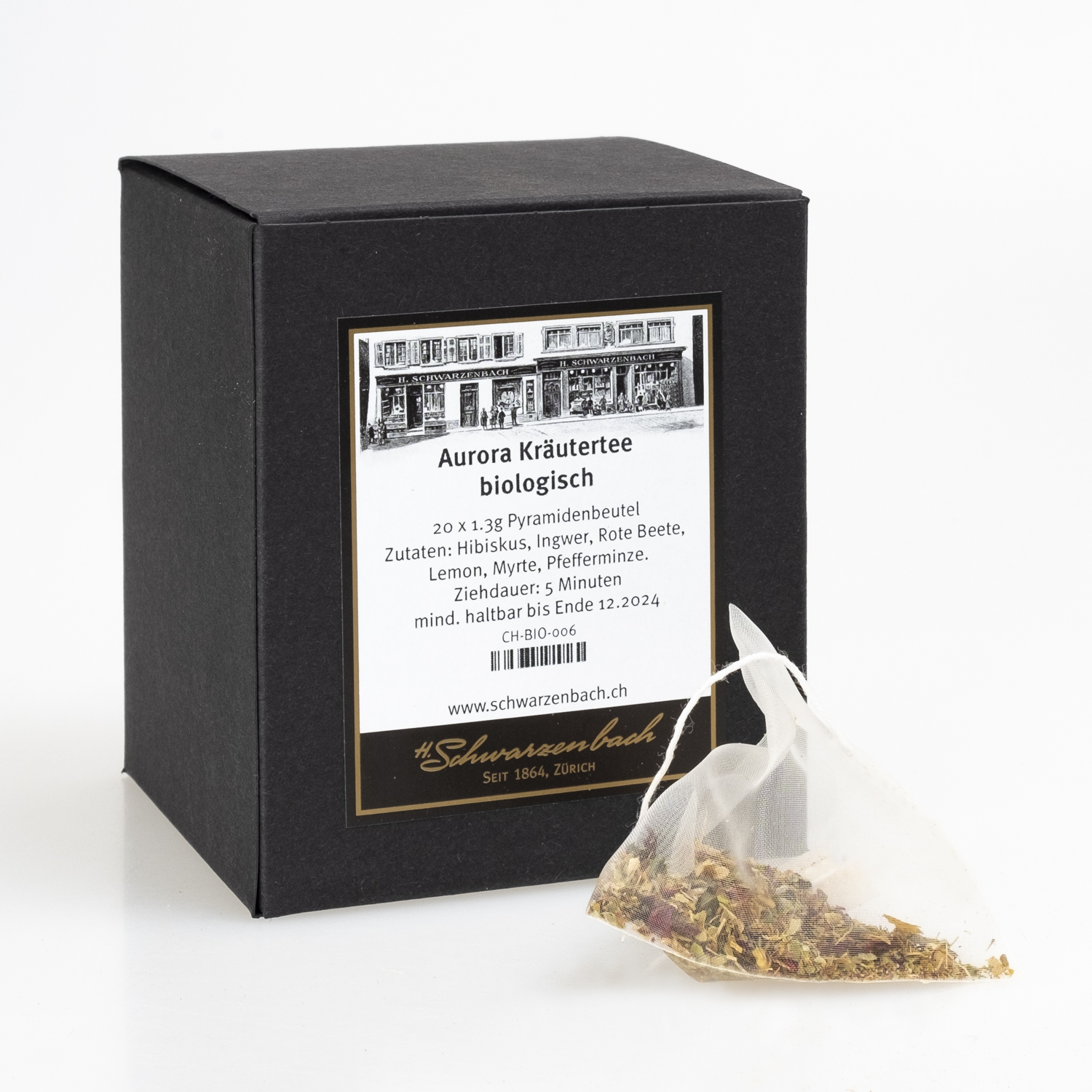 Tea bags "Aurora" herbal tea, 20 x 1.3g - schwarzenbach.ch