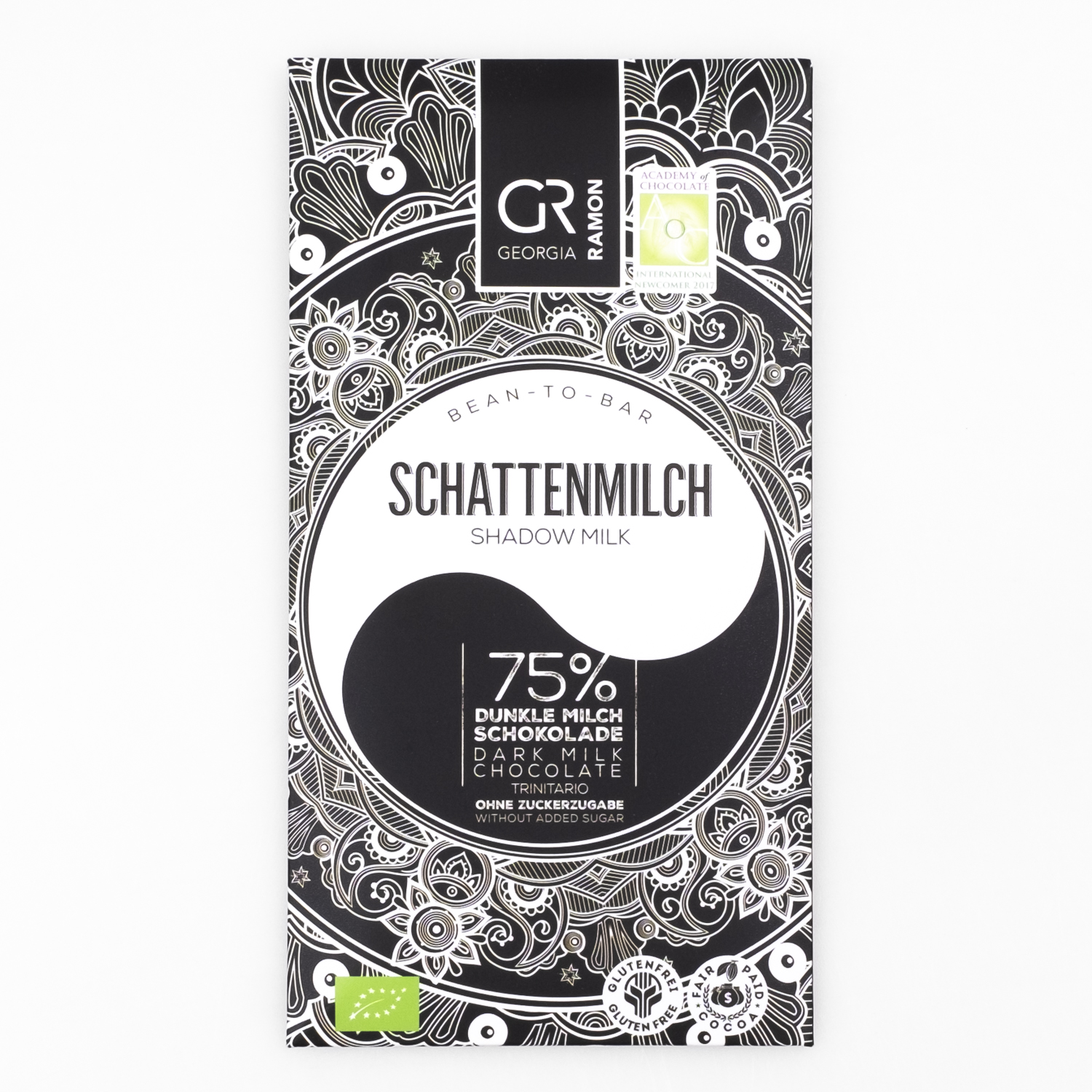 Georgia Ramon Schattenmilch without sugar 75% bio, 50g - schwarzenbach.ch
